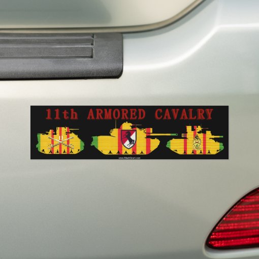 11th ACR VSR Armored Vehicles Bumper Sticker | Zazzle
