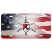 11th Armored Cavalry Regiment Dagger and Sabers License Plate | Zazzle