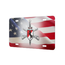 11th Armored Cavalry Regiment Dagger and Sabers License Plate | Zazzle