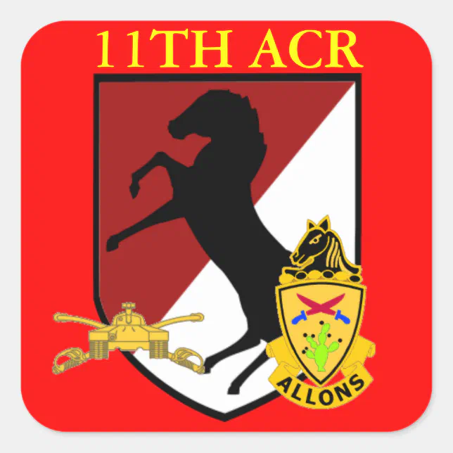 11TH ARMORED CAVALRY STICKERS | Zazzle