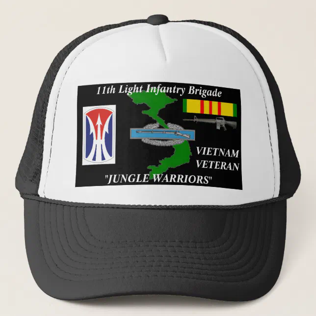 11th Light Infantry Brigade"Jungle Warriors" Caps | Zazzle