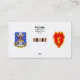 125th MI BN 25th ID (L) with OIF Service Ribbon Business Card | Zazzle