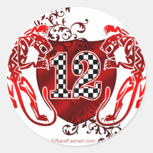 Number 12 Stickers | Zazzle