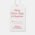 12 DAYS OF CHRISTMAS / Christmas Gift Tag | Zazzle