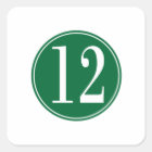 Number 12 sticker | Zazzle.com