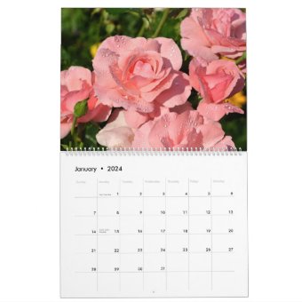 12 month Floral Calendar | Zazzle