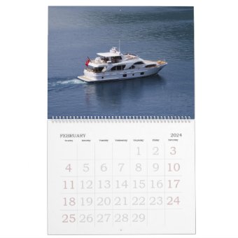 12 month Ships & Boats Photo Calendar | Zazzle