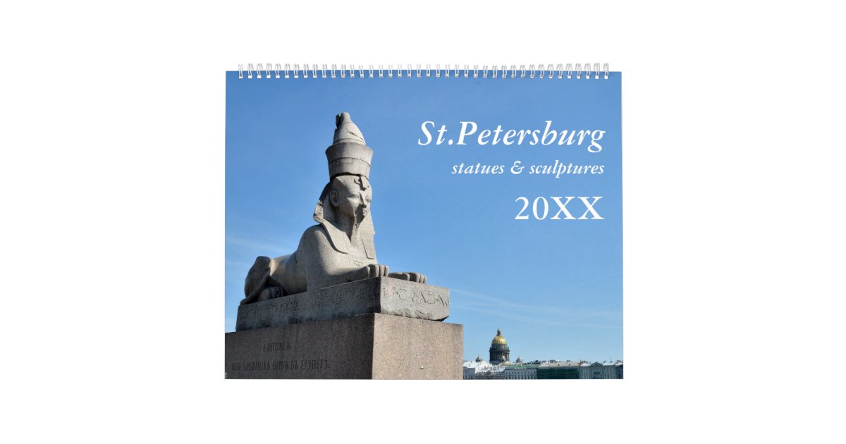 12 month St.Petersburg Calendar | Zazzle