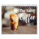 12 Months of Coffee & Cafe Elegant Themed Calendar | Zazzle