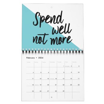 12 Months of Inspirational Quotes Calendar | Zazzle
