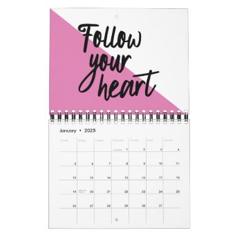 12 Months of Inspirational Quotes Calendar | Zazzle