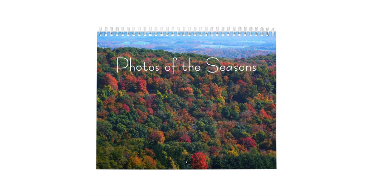 12 Months of Photos of the Seasons, 9th Edition Calendar | Zazzle