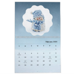 12 Months of Snowmen Snowpeople Snowman Collection Calendar | Zazzle