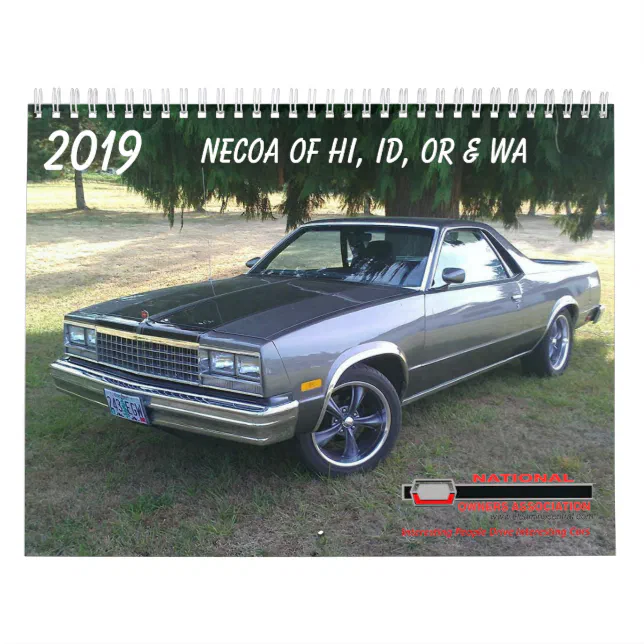 #12 NECOA of HI, ID, OR & WA Calendar | Zazzle