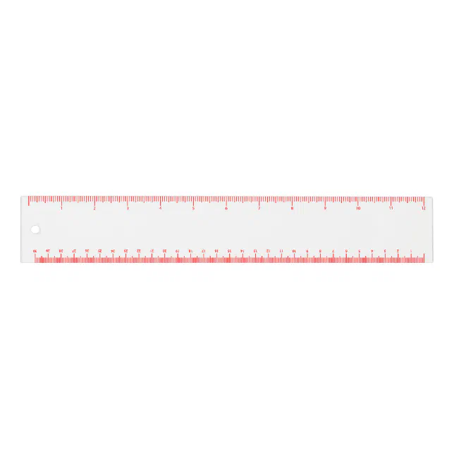 12" Plastic Ruler | Zazzle