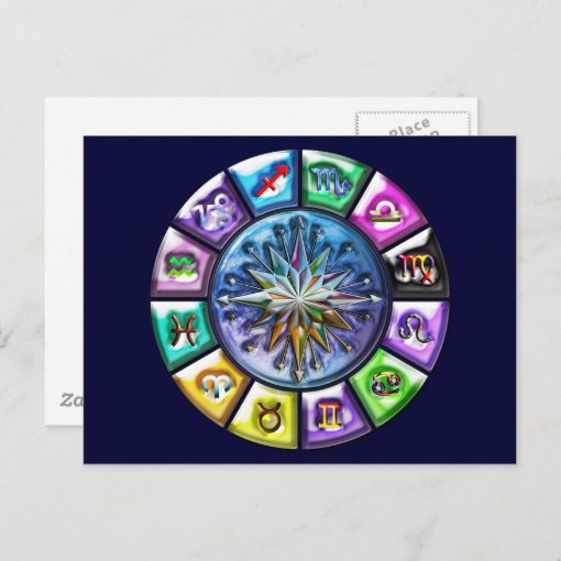 12 Signs of the Zodiac Postcard | Zazzle