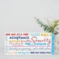 12 step recovery slogans bookmark | Zazzle