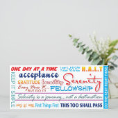 12 step recovery slogans bookmark | Zazzle
