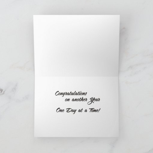 12 step recovery slogans card | Zazzle