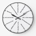 12 Step Sobriety Clean & Sober Slogans Wall Clock | Zazzle