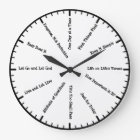 12 Step Sobriety Clean & Sober Slogans Wall Clock | Zazzle