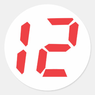 Number 12 Stickers | Zazzle