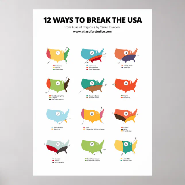 12 Ways to Break the USA Poster | Zazzle