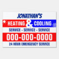 12” x 18” Heating & Cooling Double Sided Yard Sign | Zazzle