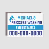 12" X 18" Professional Pressure Washing Car Magnet | Zazzle