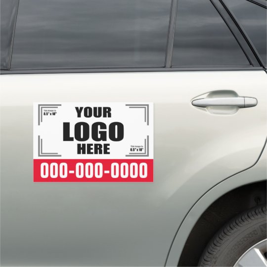 12" x 18" Small Business Logo Car Magnet | Zazzle.com