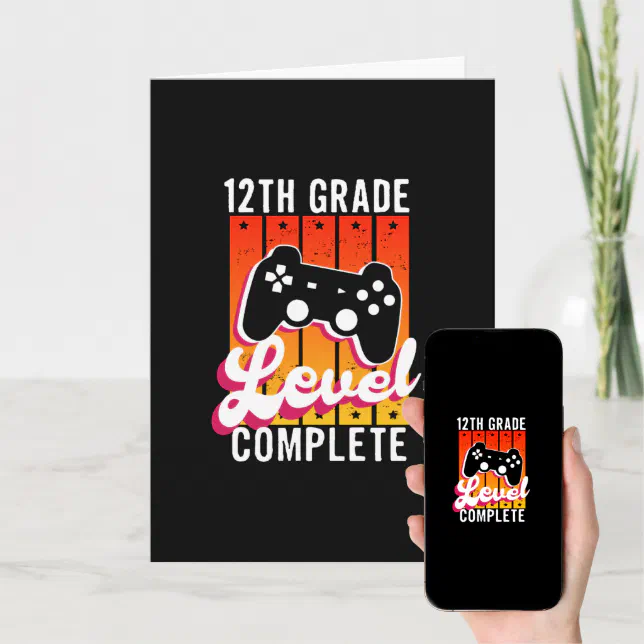 12th Grade Graduation Gamer Graduation Card | Zazzle