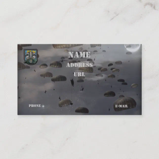 12th special forces group vets flash business Card | Zazzle