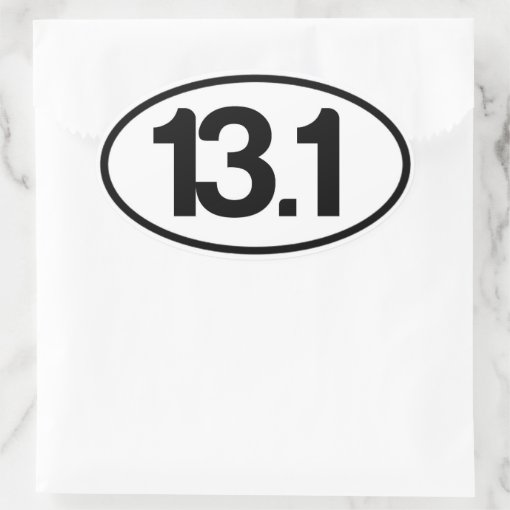 13.1 Sticker (Half Marathon Sticker) | Zazzle