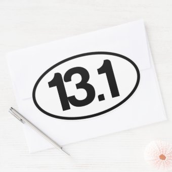 13.1 Sticker (Half Marathon Sticker) | Zazzle