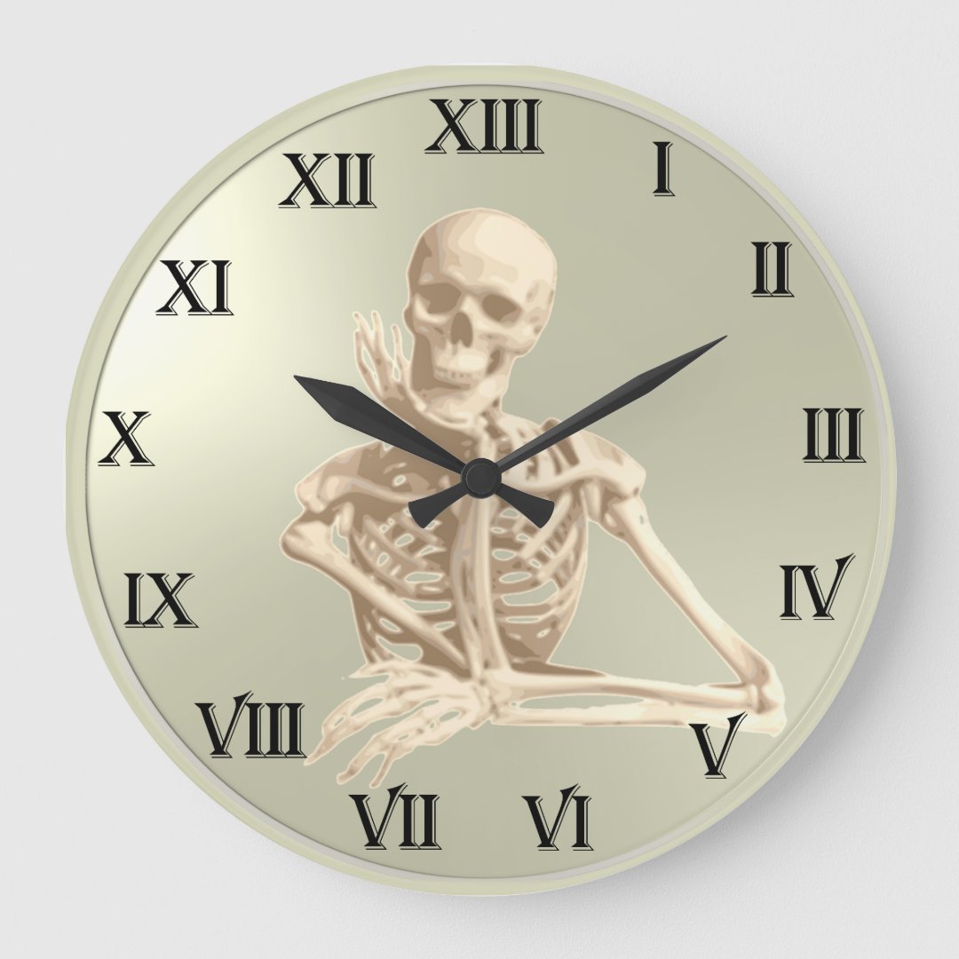 13 Hour Clock Friendly Skeleton | Zazzle