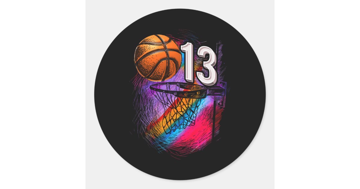 13 Year Old 13th Birthday Basketball Official Teen Classic Round ...