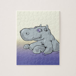 Hippopotamus Jigsaw Puzzles | Zazzle