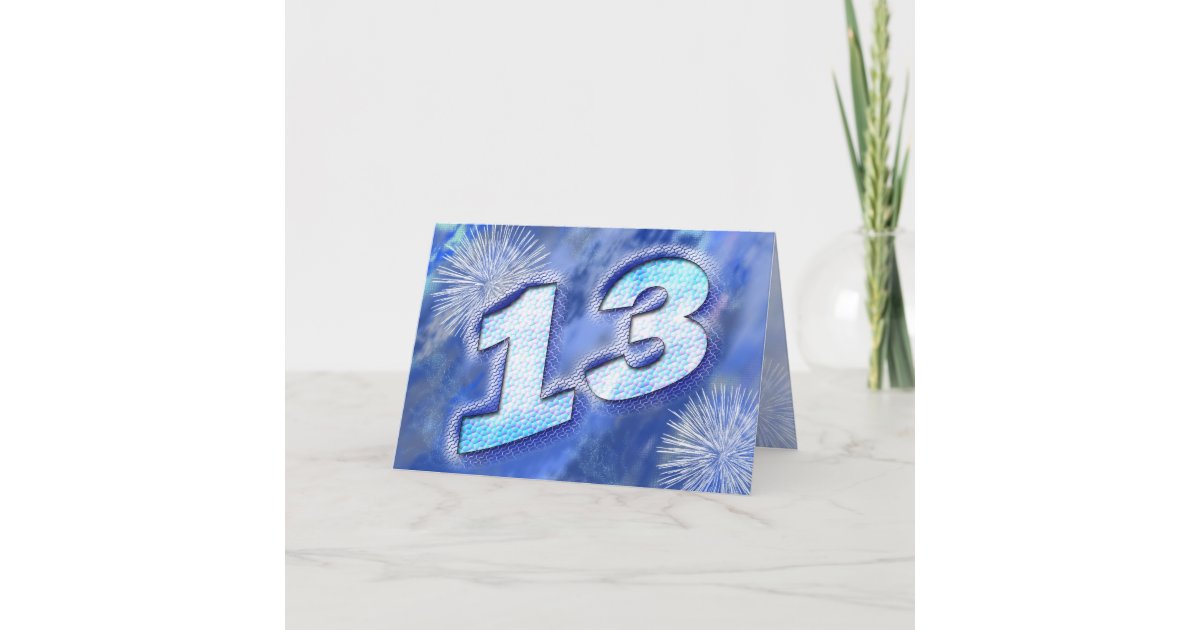 13th birthday card | Zazzle.com