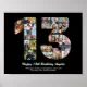 13th Birthday Number 13 Custom Photo Collage Poster | Zazzle