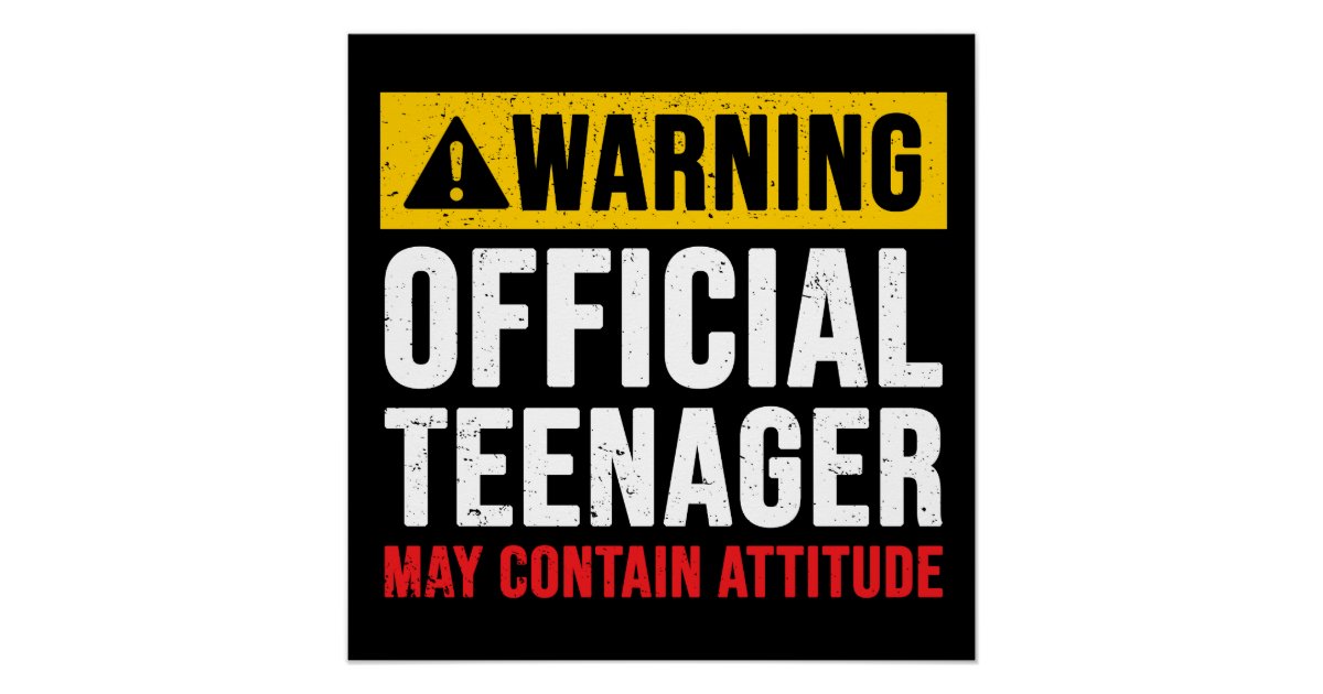 13th Birthday Official Teenager Poster | Zazzle