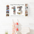 13th Birthday Party Number 13 Photo Collage Banner | Zazzle