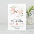 13th Rose Gold Birthday Invitation | Zazzle