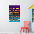 1400 AD Flags of the World Poster | Zazzle