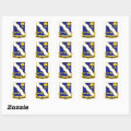 143rd Infantry Regiment - Arms Secure Peace Square Sticker | Zazzle