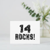 14 Rocks Birthday Designs Postcard | Zazzle