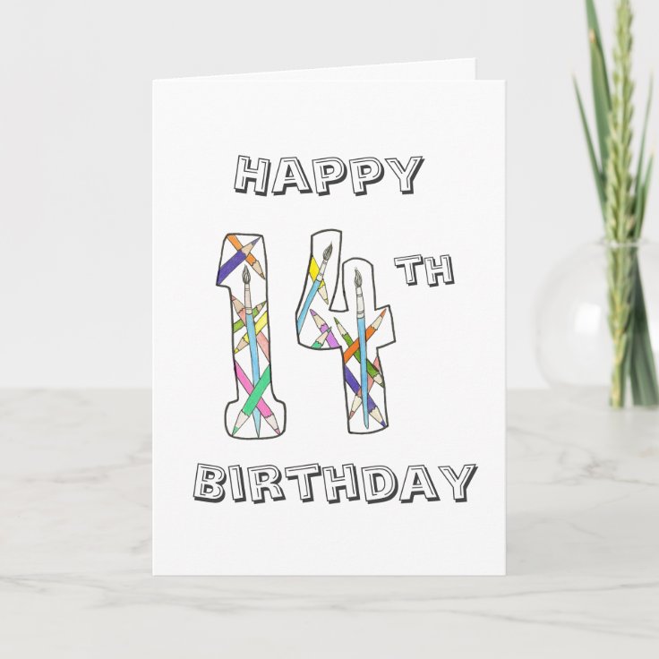 14th Birthday Card | Zazzle