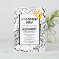 14th birthday invitation Boy Graffiti Party Black | Zazzle