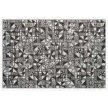 Black Grid Fabric | Zazzle