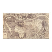 1507 Martin Waldseemuller World Map Canvas Print | Zazzle