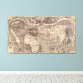 1507 Martin Waldseemuller World Map Canvas Print | Zazzle